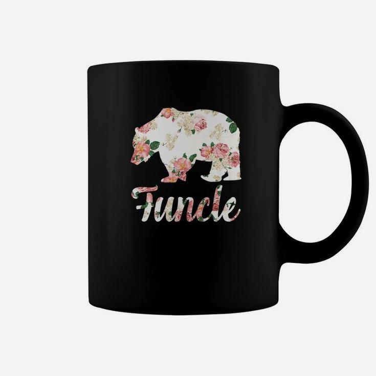 Funcle Bear Floral Family Christmas Matching Gift Coffee Mug | Seseable