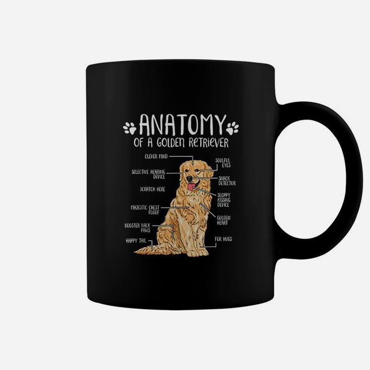 Funny Anatomy Golden Dog Lovers Coffee Mug - Seseable