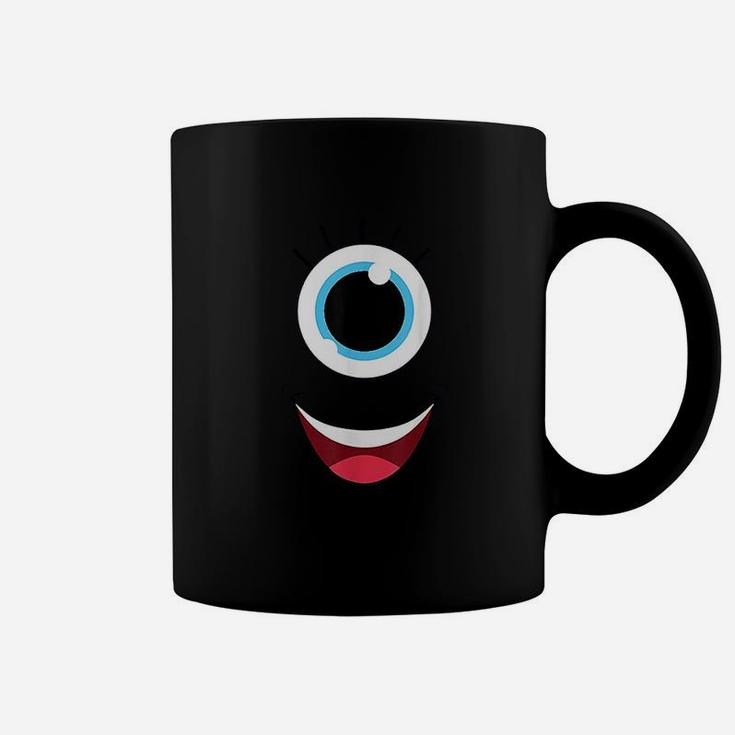 Funny Scary Monster Eyeball Face Halloween Costume Coffee Mug | Seseable