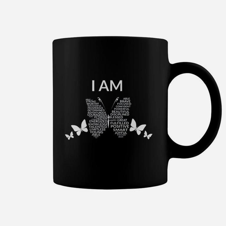 I Am Strong Beautiful Positive Affirmations Women Coffee Mug | Seseable