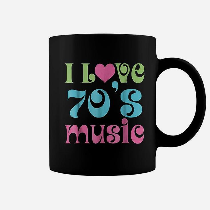 I Love 70s Music Retro Vintage Style 1970 Slogan Coffee Mug - Seseable