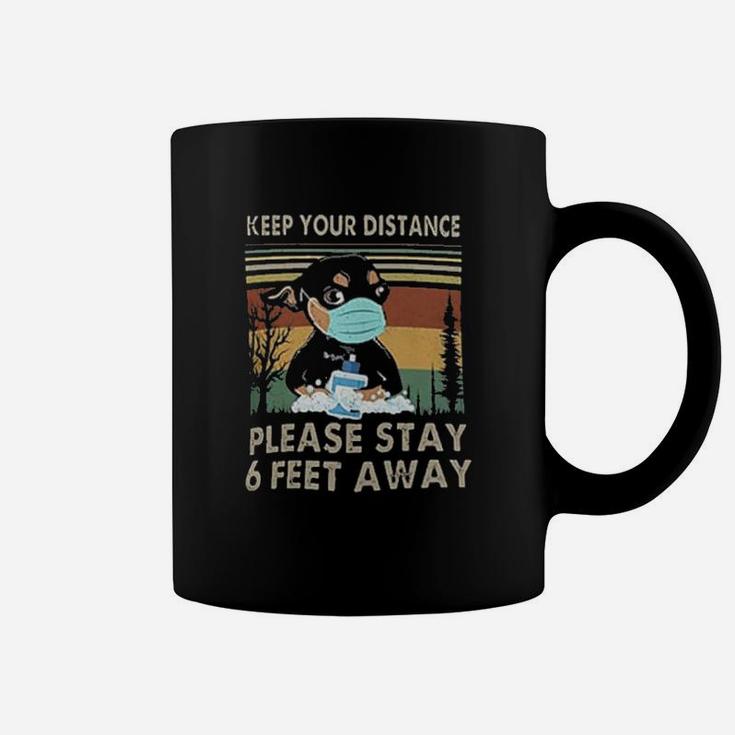 Keep Your Distance Please Stay 6 Feet Away Coffee Mug | Seseable
