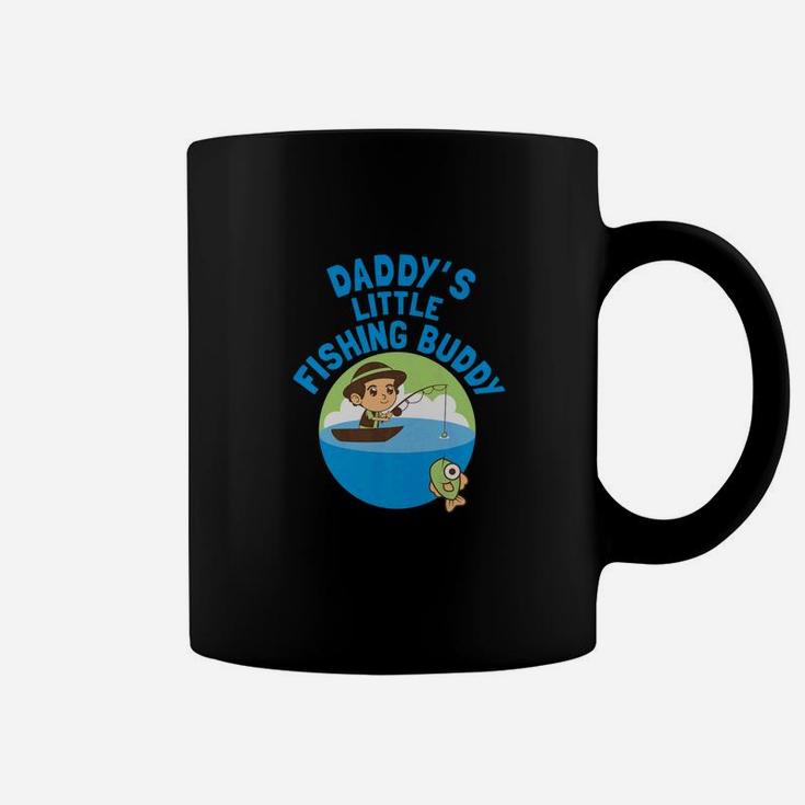 Kids Fishing Buddy Boys Daddys Little Fishing Buddy Coffee Mug | Seseable