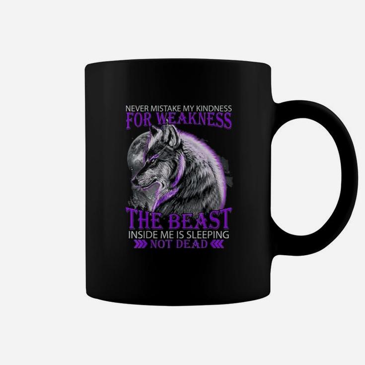 Never Mistake My Kindness For Weakness Wolf Hoodie - Seseable