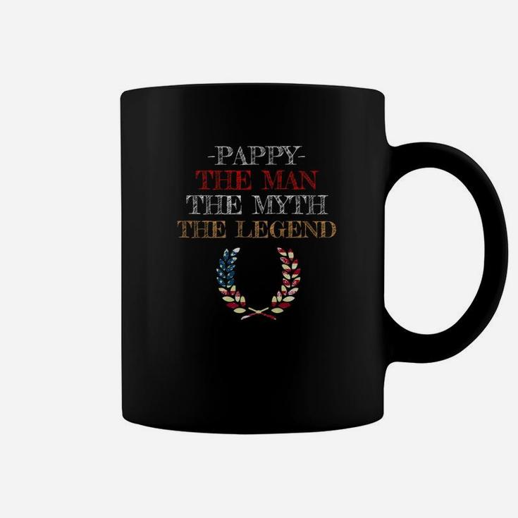 Pappy The Man Myth Legend Gift Father Dad Daddy Coffee Mug - Seseable