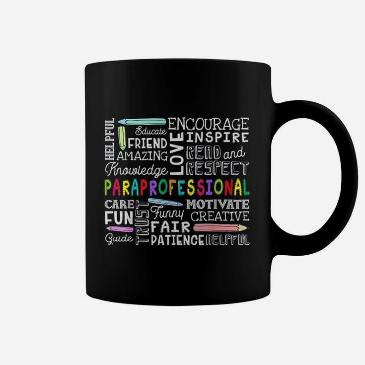 Paraprofessional Word Cloud Gift Paraprofessional Coffee Mug - Seseable