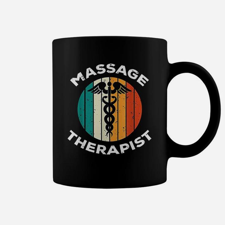 Retro Vintage Massage Therapist Caduceus Coffee Mug - Seseable
