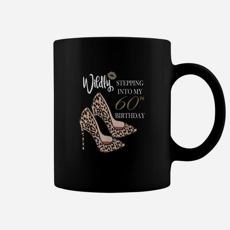 Stepping Into My 60th Birthday Leopard Coffee Mug | Seseable