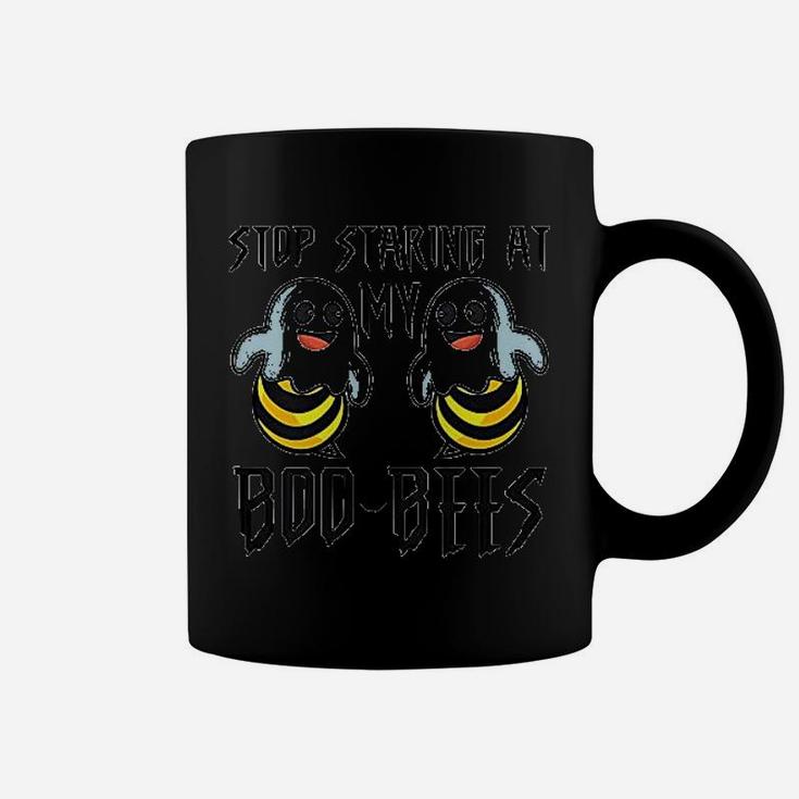 Stop Staring At My Boo Bees Funny Halloween Costume Coffee Mug | Seseable