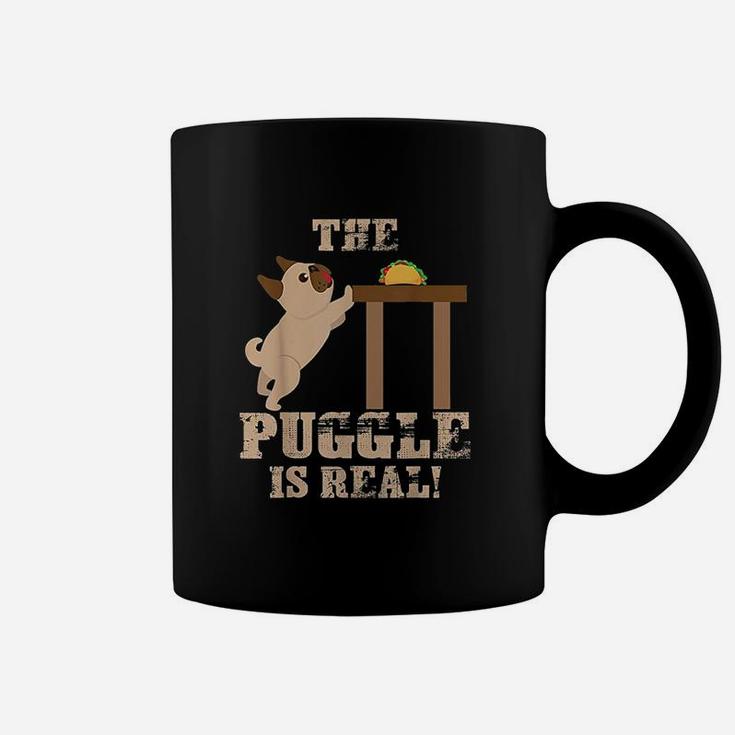 The Puggle Is Real Cool Mops Want Tacos Coffee Mug | Seseable