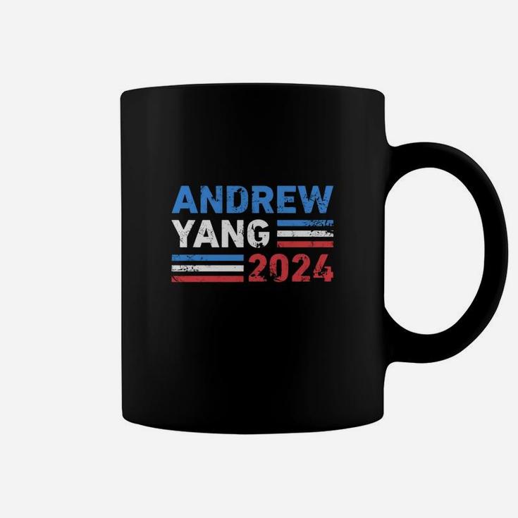 Vintage Andrew Yang 2024 Distressed Retro Yang 2024 Coffee Mug - Seseable