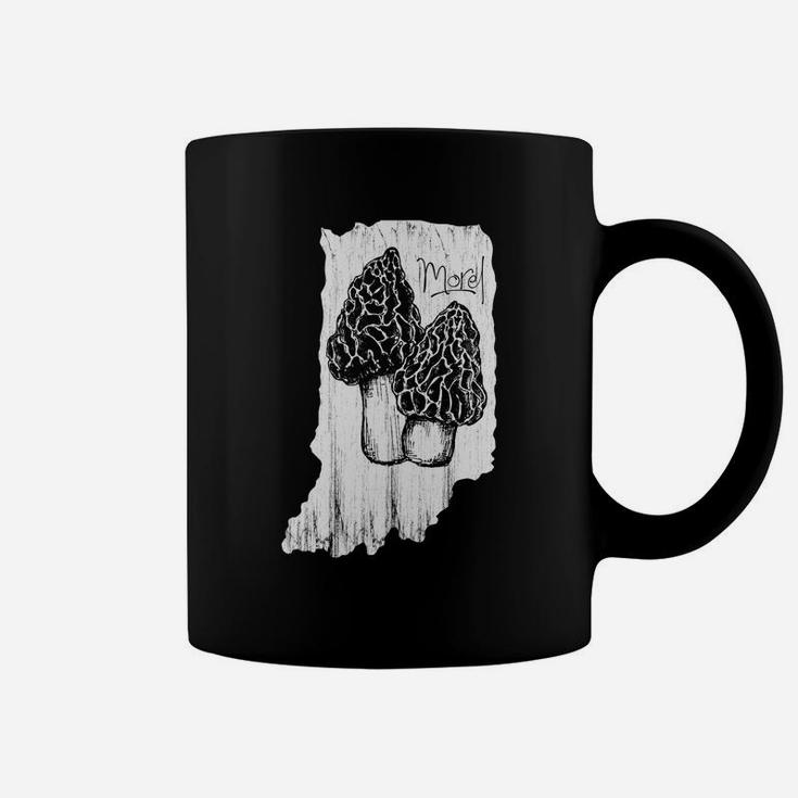 Vintage Morel Mushroom Hunting Picking Morchella Mushrooms Coffee Mug ...