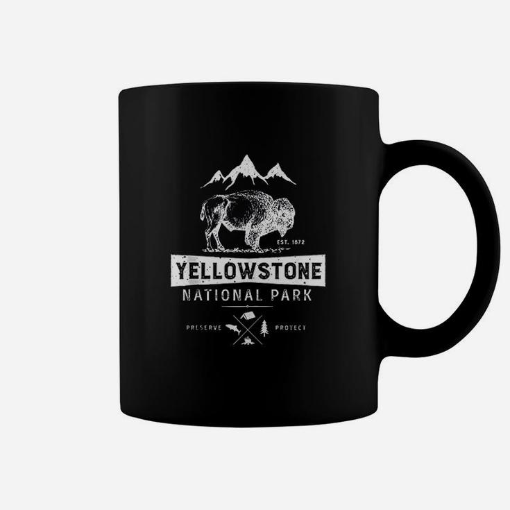 Yellowstone National Park Gifts Us Bison Buffalo Vintage Coffee Mug ...