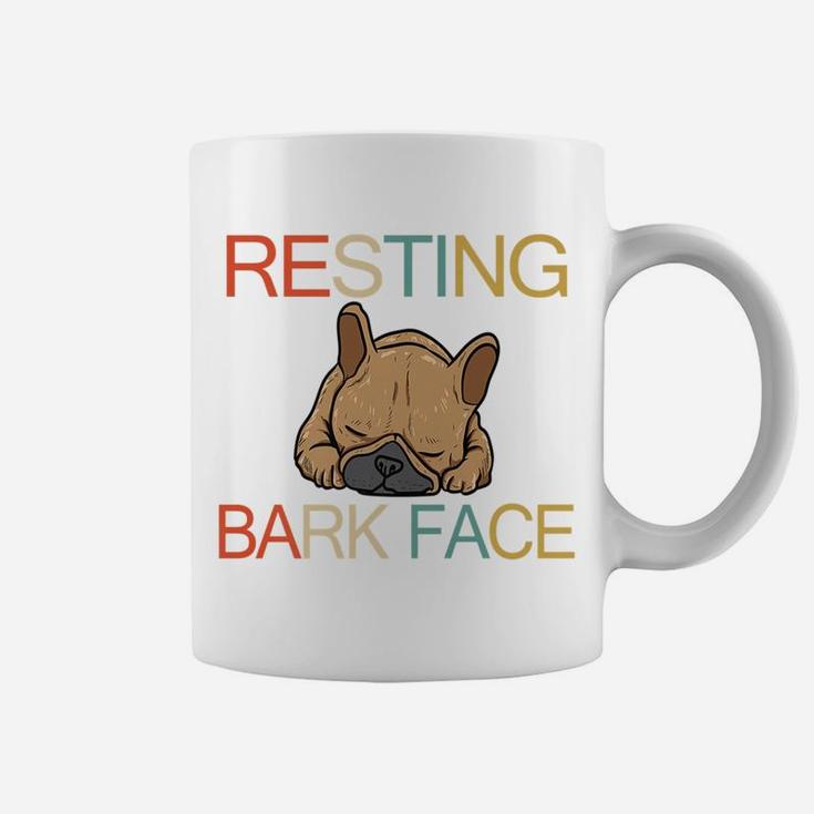 Retro Resting Bark Face French Bulldog Coffee Mug | Seseable
