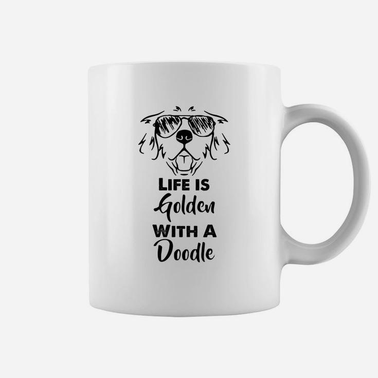 Life Is Golden With A Doodle Coffee Mug | Seseable