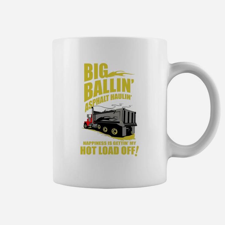 Asphalt Haulin' Dump Truck Coffee Mug - Seseable