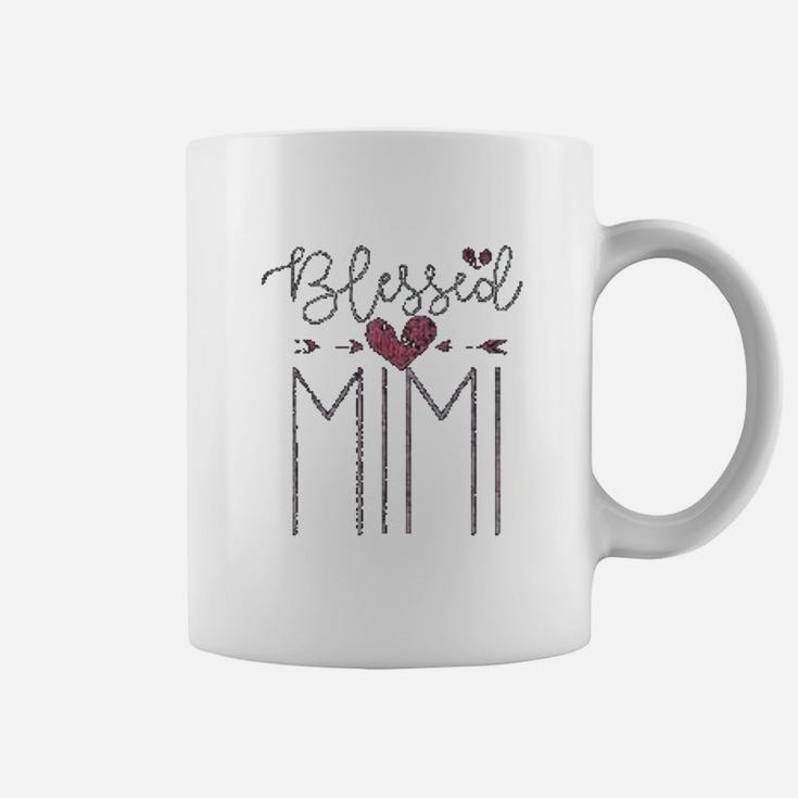 Blessed Mimi Mothers Day Distressed Mimi Coffee Mug - Seseable