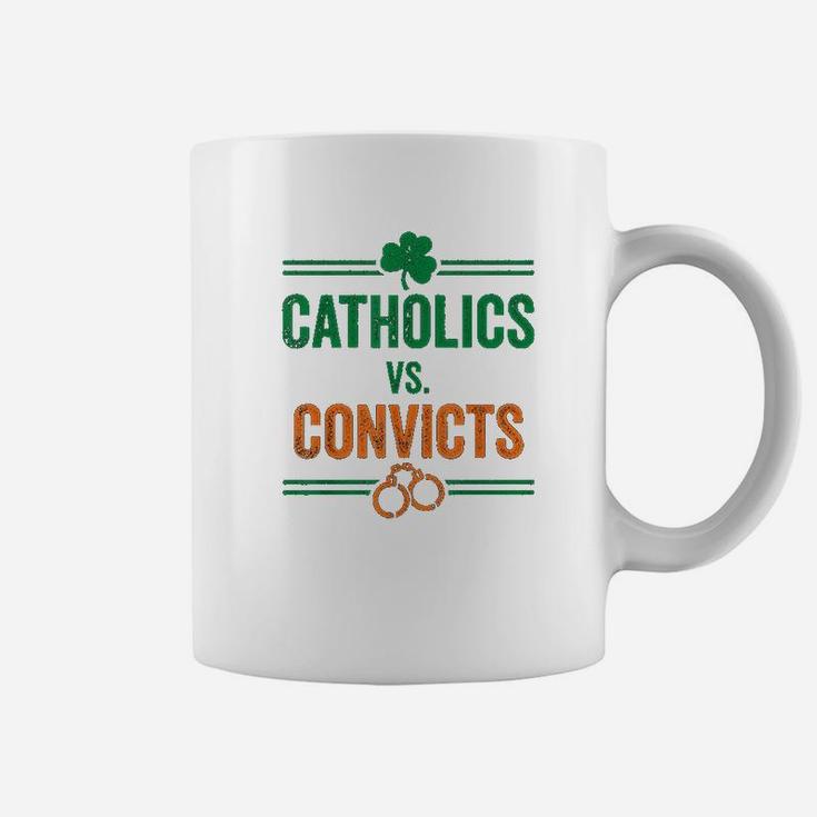 Catholics Vs Convicts Vintage Classic Coffee Mug - Seseable
