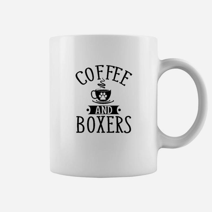 Coffee And Boxers Boxer Dogs Coffee Mug - Seseable