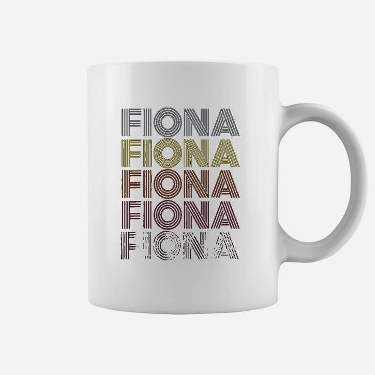 Graphic 365 First Name Fiona Retro Pattern Vintage Style Coffee Mug ...