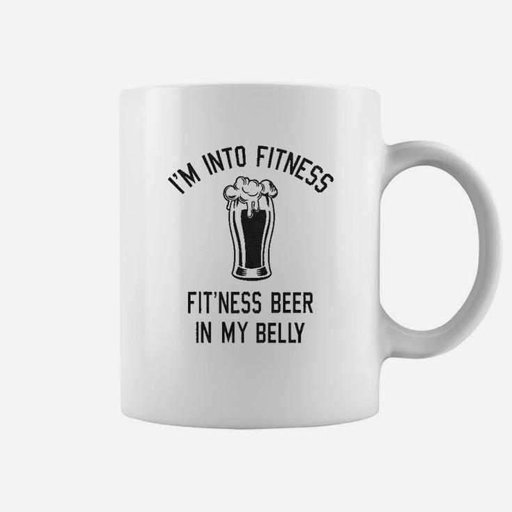 I Am Into Fitness Fittingthis Beer In My Belly Coffee Mug | Seseable