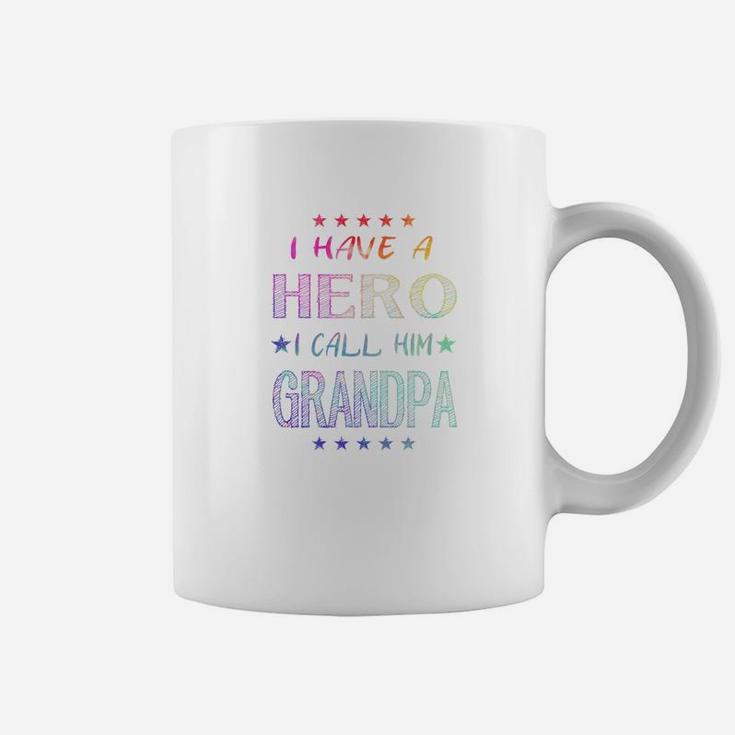 I Have A Hero I Call Him Grandpa Shirt Dad Daddy Fathers Day Premium ...