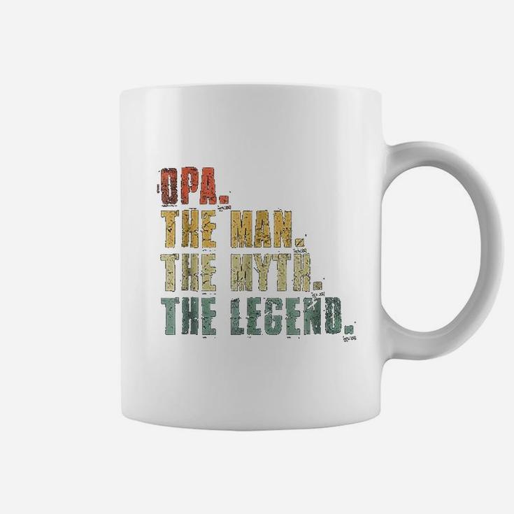 Opa Man Myth Legend For Dad Funny Fathers Day Gift Coffee Mug | Seseable