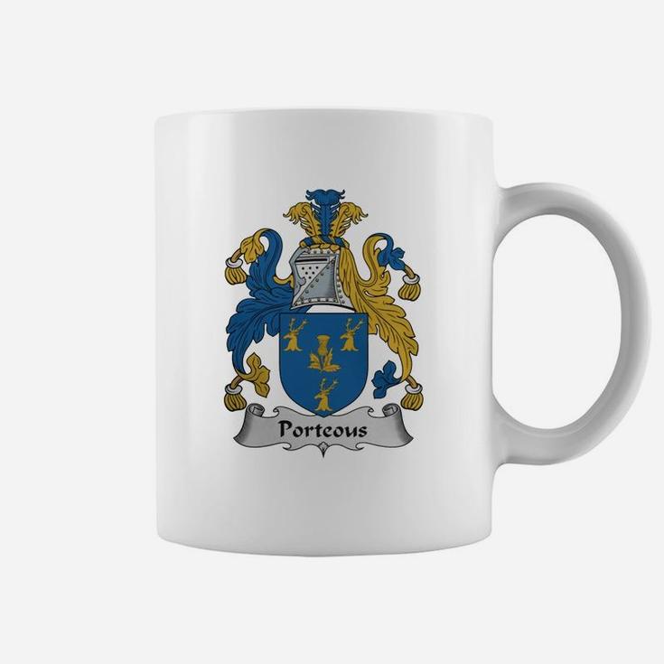 Porteous Family Crest Scottish Family Crests Coffee Mug - Seseable