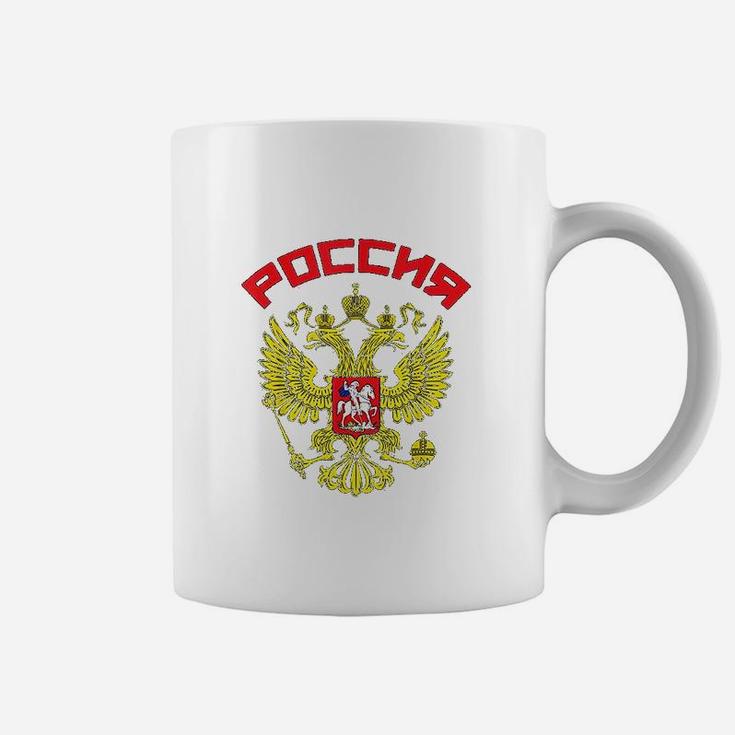 Russian Double Headed Eagle Russia Coat Of Arms Coffee Mug | Seseable