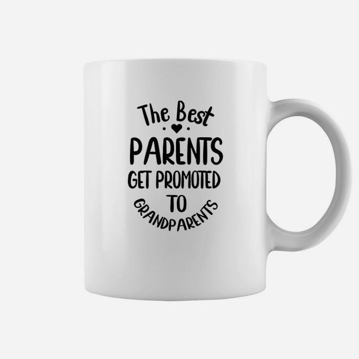 The Best Parents Get Promoted To Grandparents Coffee Mug - Seseable