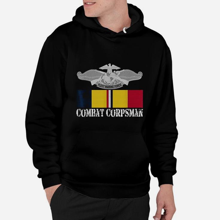 8404 Corpsman Eagle Globe Anchor Veteran Military Hoodie | Seseable