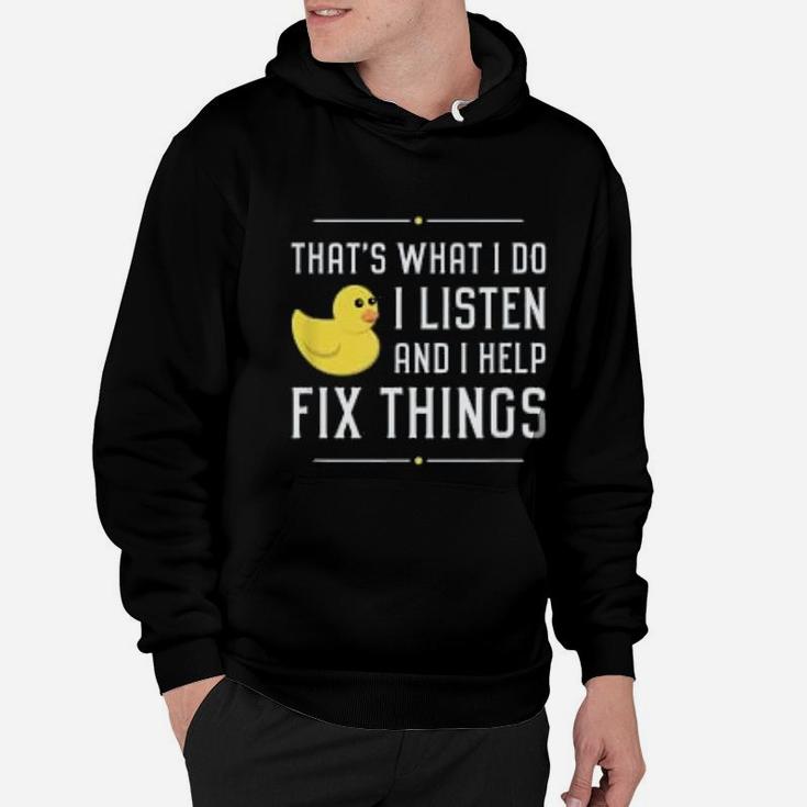 Duck Debugging Fix Things Funny Programmer Hoodie | Seseable