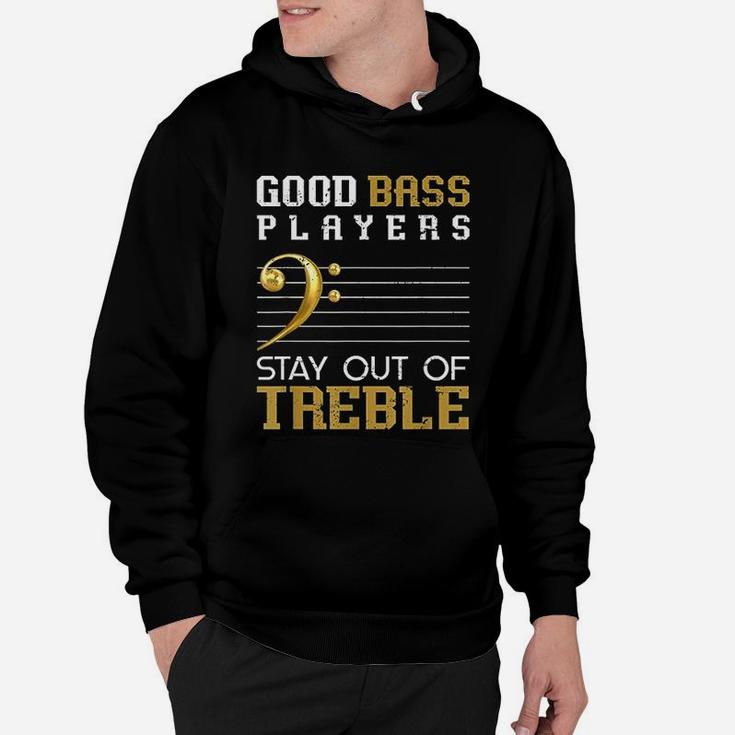 Bass Clef Funny Bass Player Gift Bass Guitar Hoodie - Seseable
