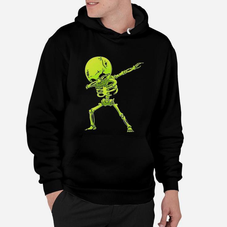Dabbing Skeleton Kids Halloween Zombie Dab Gifts Hoodie - Seseable