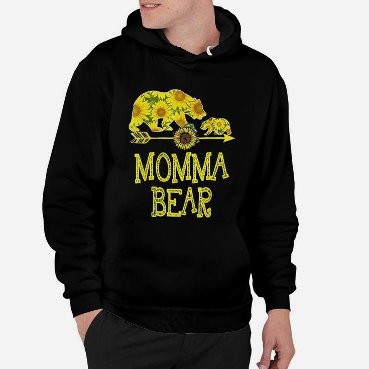 Momma Bear Sunflower Hoodie - Seseable