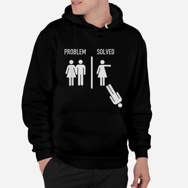 Problem Is Solved Funny Marriage Versus Divorce Hoodie | Seseable