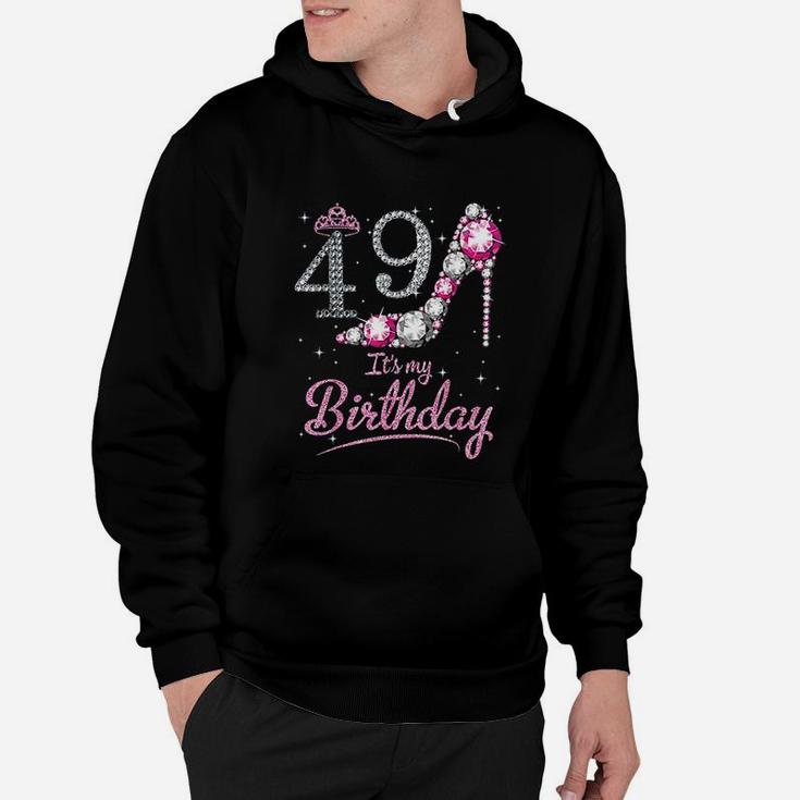 Queen 49 Years Old It Is My Birthday Vintage Retro Hoodie - Seseable