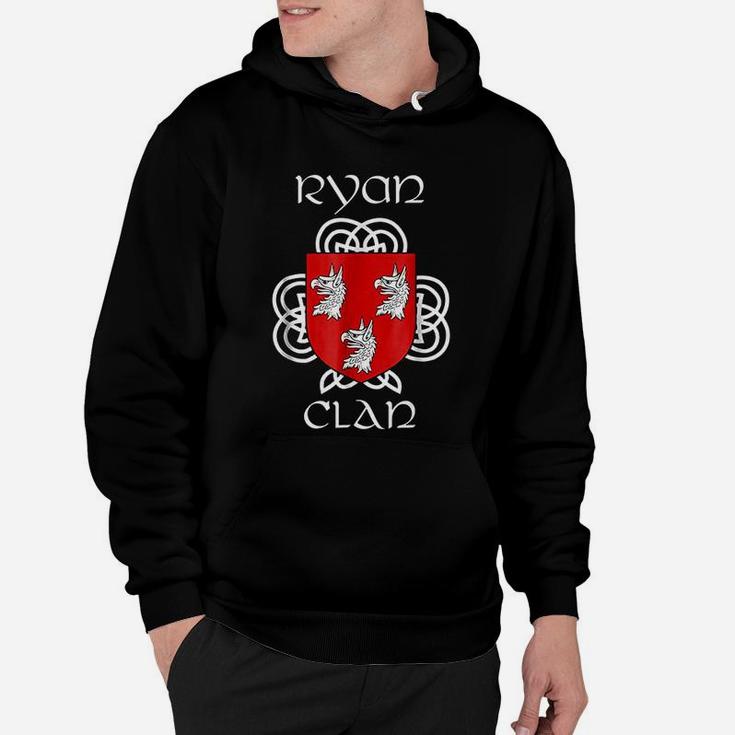 Ryan Family Crest Coat Of Arms Hoodie - Seseable
