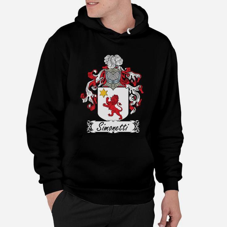 Simonetti Family Crest Italian Family Crests Hoodie - Seseable