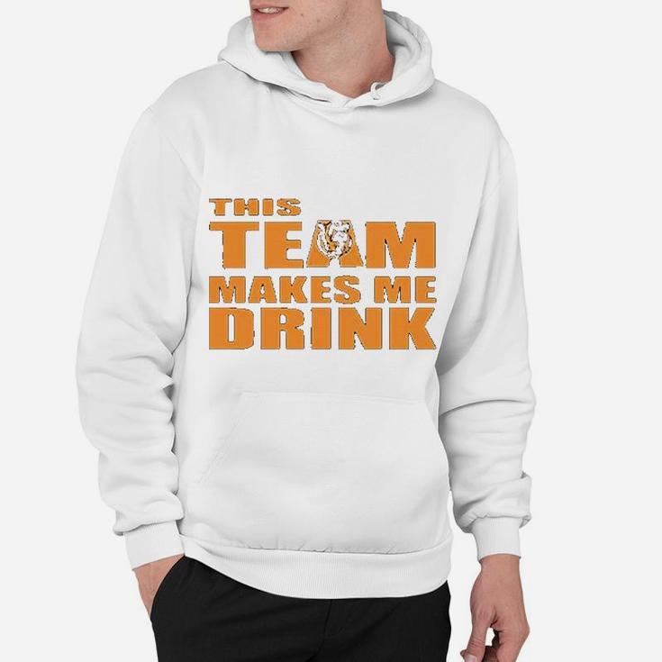 Gildan This Team Makes Me Drink Chicago Navy Hoodie | Seseable