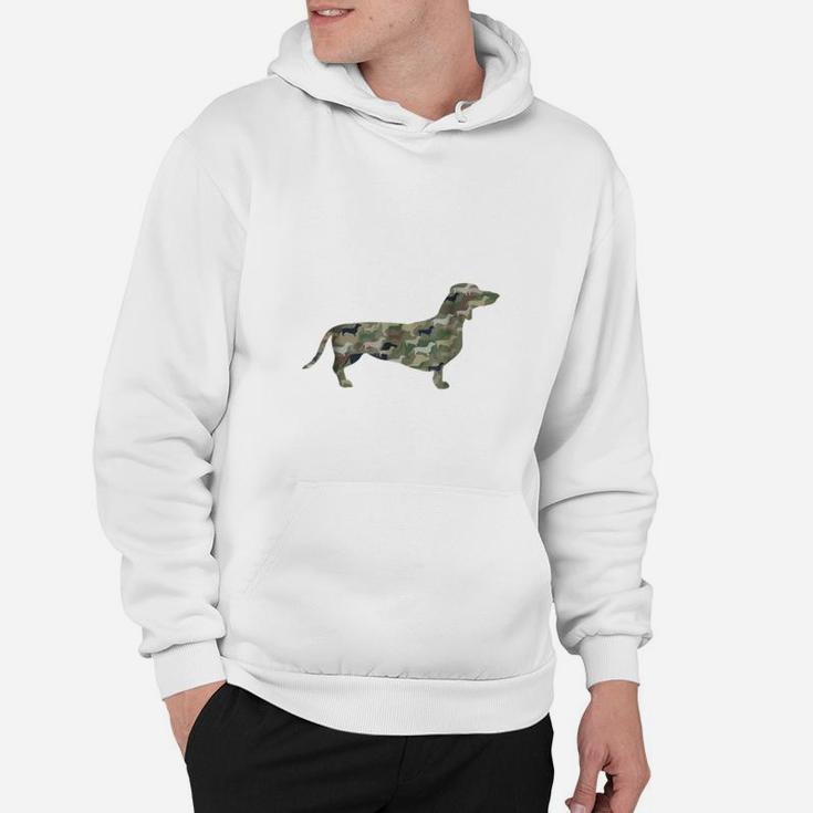 Dachshund Dog Camo Army Styles Hoodie - Seseable
