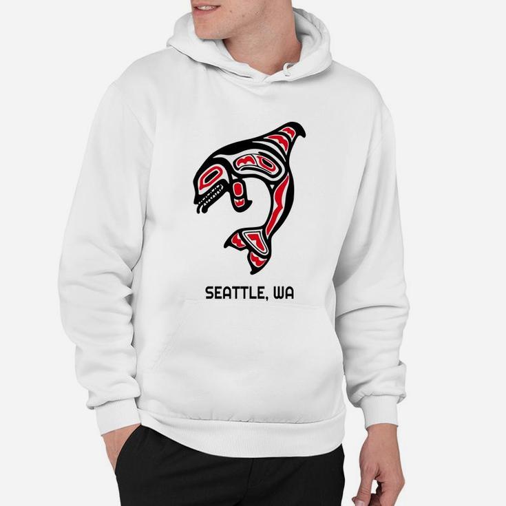 Seattle Washington Native American Indian Orca Killer Whales Hoodie ...
