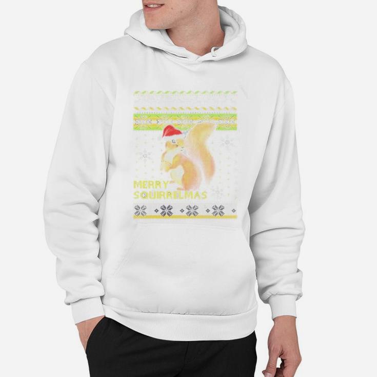 Squirrel Merry Squirrelmas Christmas Ugly Hoodie - Seseable