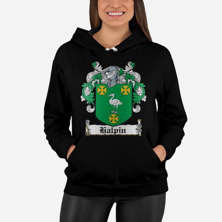 Halpin Coat Of Arms Irish Family Crests Women Hoodie | Seseable