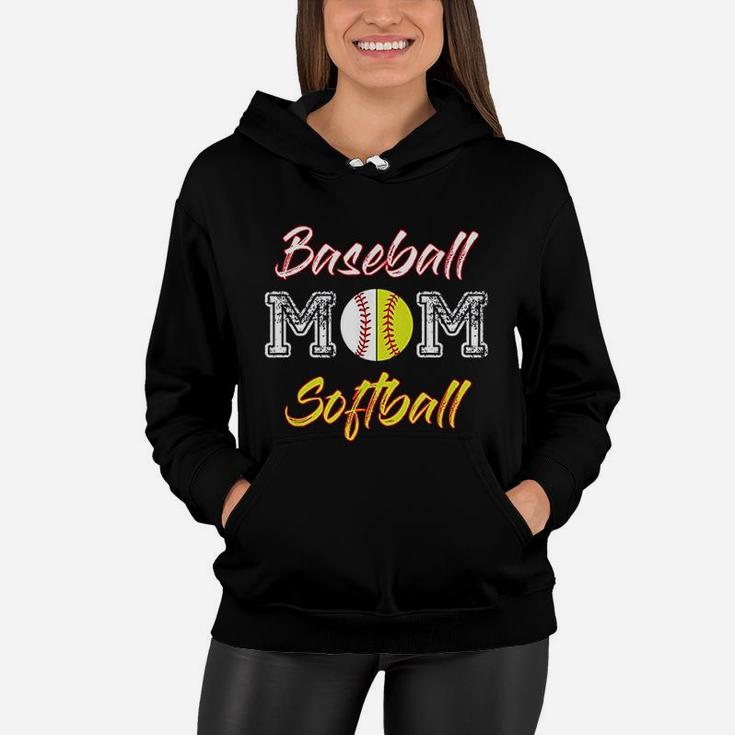 Baseball Softball Mom Women Hoodie - Seseable