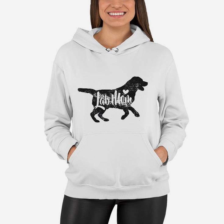 Lab Mom Cute Labrador Owner Dog Gift Women Hoodie - Seseable