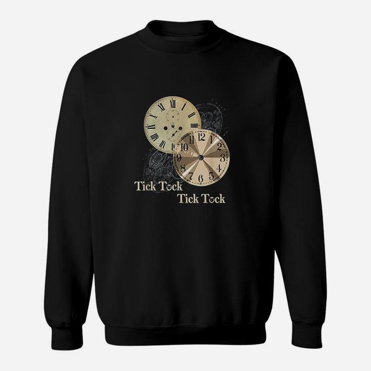 Grandfather Clock Alarm Clock Time Antique Clock Sweat Shirt | Seseable