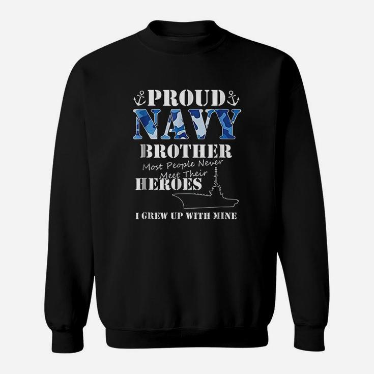 Us Military Proud Navy Brothers Sweat Shirt | Seseable