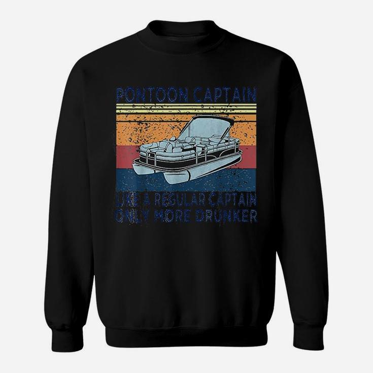 Captain Like A Regular Captain Only More Drunk Boat Sweat Shirt | Seseable