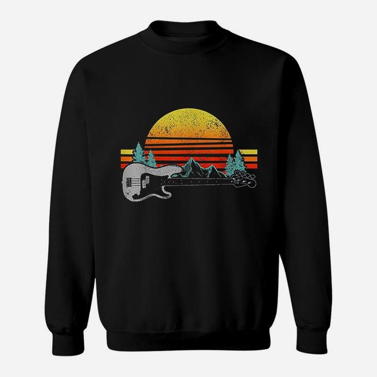 Bass Guitar Vintage Mountains Funny Bass Player Bassist Gift Sweat ...